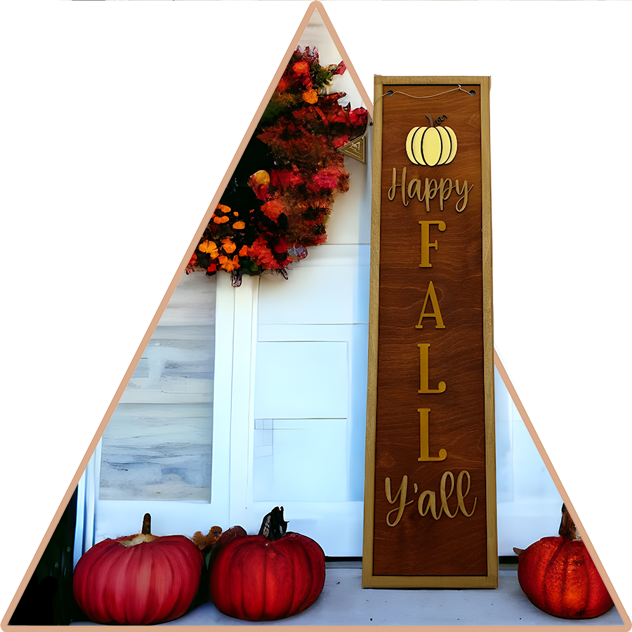 Boldog Ősz kézzel festett Ajtótábla - MBB Dekor webáruház